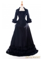 Wine Red Velvet Marie Antoinette Queen Theatrical Victorian Dress - Devilnight.co.uk