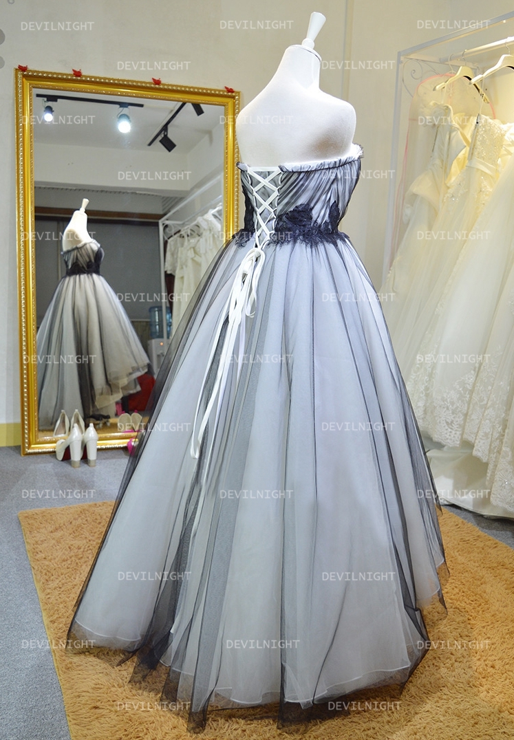 White gothic wedding dresses 60 photos - Vianawedding.com