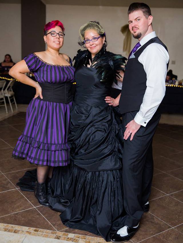 Black Ball Gown Gothic Wedding Dress - Devilnight.co.uk